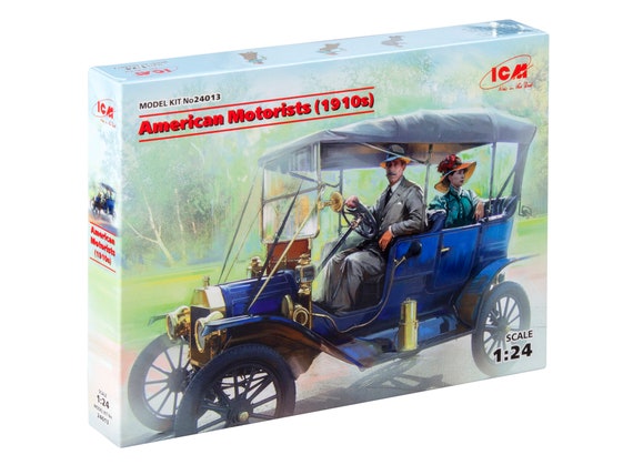 Scale 1/24 Plastic Model Kit Figure American Motorists 1910 | Etsy