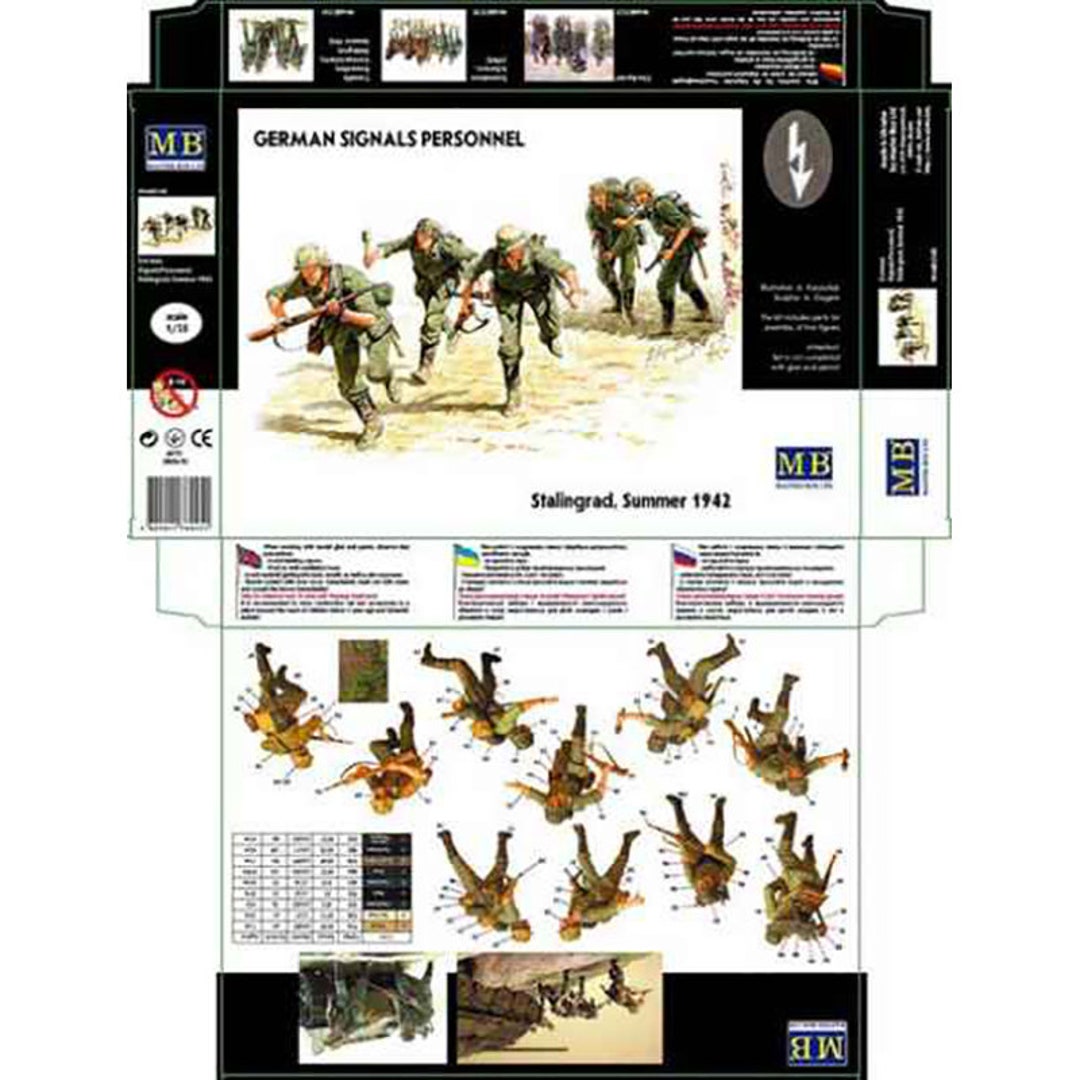 Scale Kit 1/35 MASTER BOX 3540 German Signals Personnel - Etsy