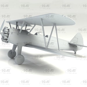 1/32 Plastic Model Airplane Kit Stearman PT-17 With American Cadets ICM ...