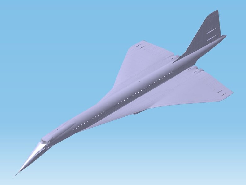Plastic Model Kit Scale 1/144 Tupolev Tu-144 Soviet Airliner. Plastic ...