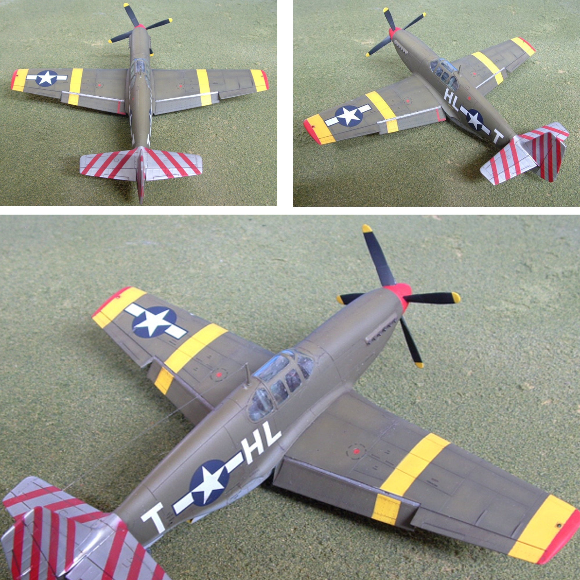 1/48 mustang P-51B WWII USAF Fighter Pilots and Technics ICM 48125 ...