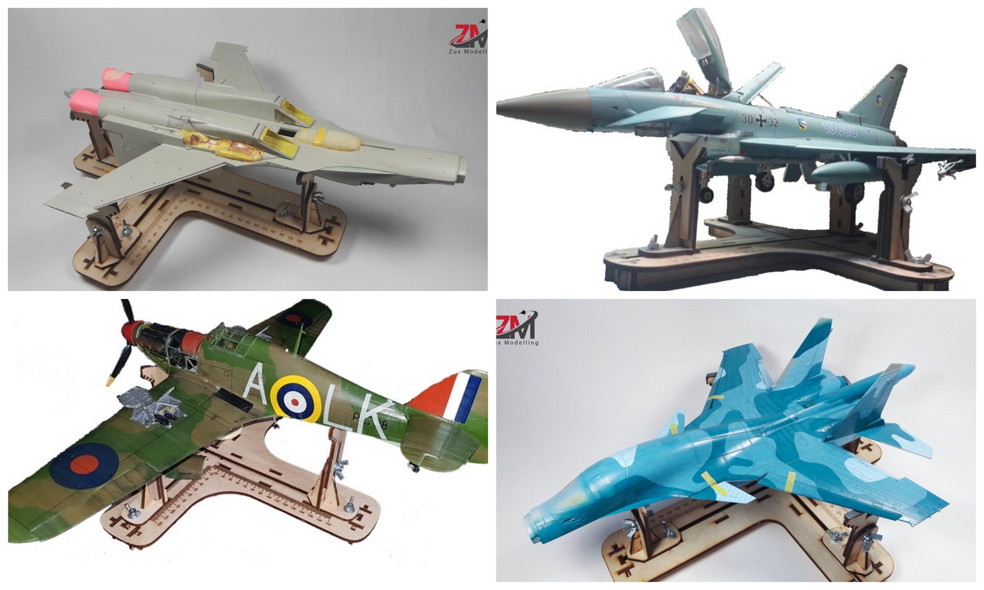 Wooden Airplane Building Berth for 1/144, 1/72, 1/48, 1/32 Scales ...