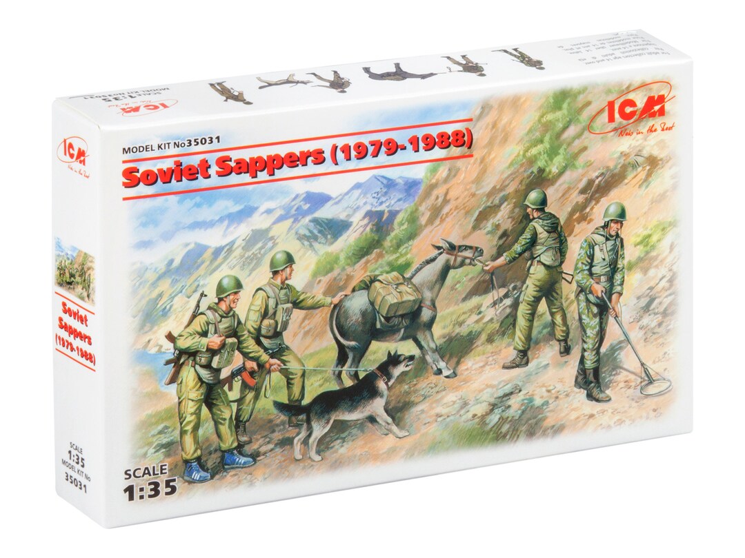 Scale 1/35 Plastic Model Kit Figure Soviet Sappers, Soviet-afghan War ...