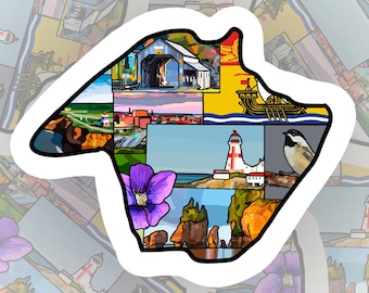 New Brunswick Vinyl Sticker - Etsy