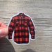 Flannel Shirt Sticker Plaid Shirt Laptop Sticker WATERPROOF Sticker ...