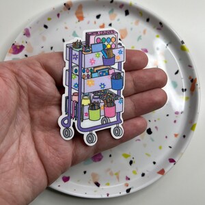 Artist Craft Cart Sticker Craft Cart Artist's Cart Waterproof Sticker ...