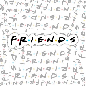 Friends Friends Logo Sticker Laptop Sticker WATERPROOF Sticker Vinyl ...