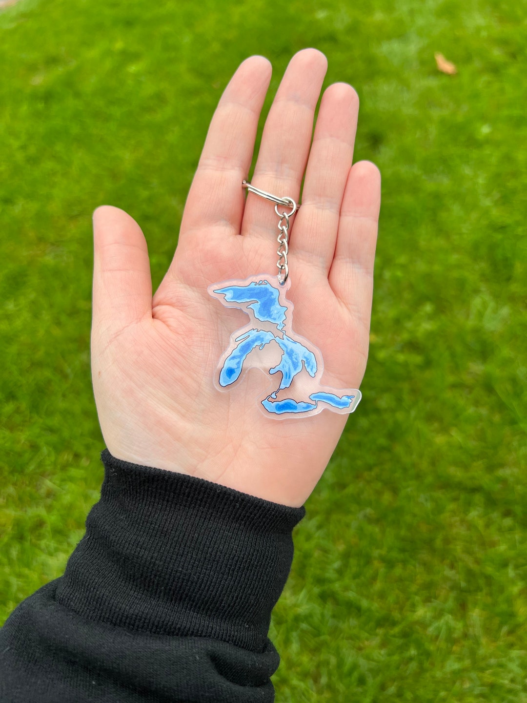 The Great Lakes Keychain Great Lakes Acrylic Keychain Keychain Acrylic ...