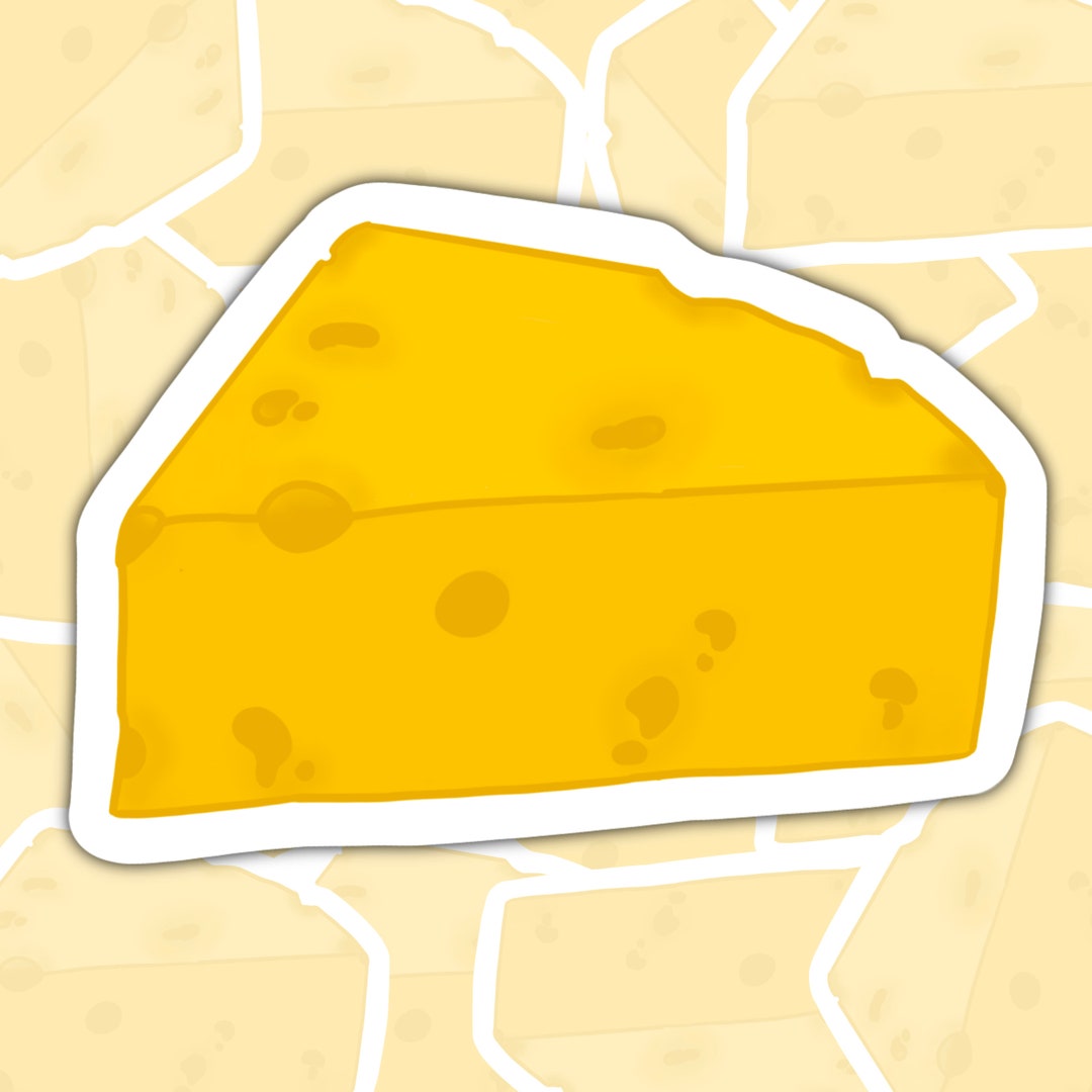 Cheese Head Laptop Sticker Waterproof Sticker Cheese Vinyl Sticker - Etsy