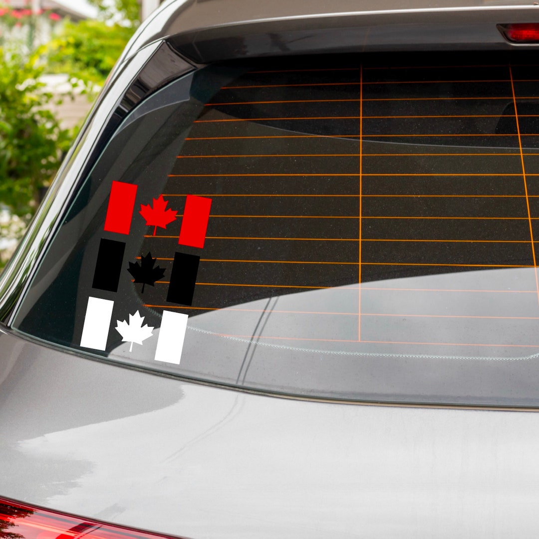 Canadian Flag Vinyl Window Decal Car Window Decal Vinyl Decal Canadian ...