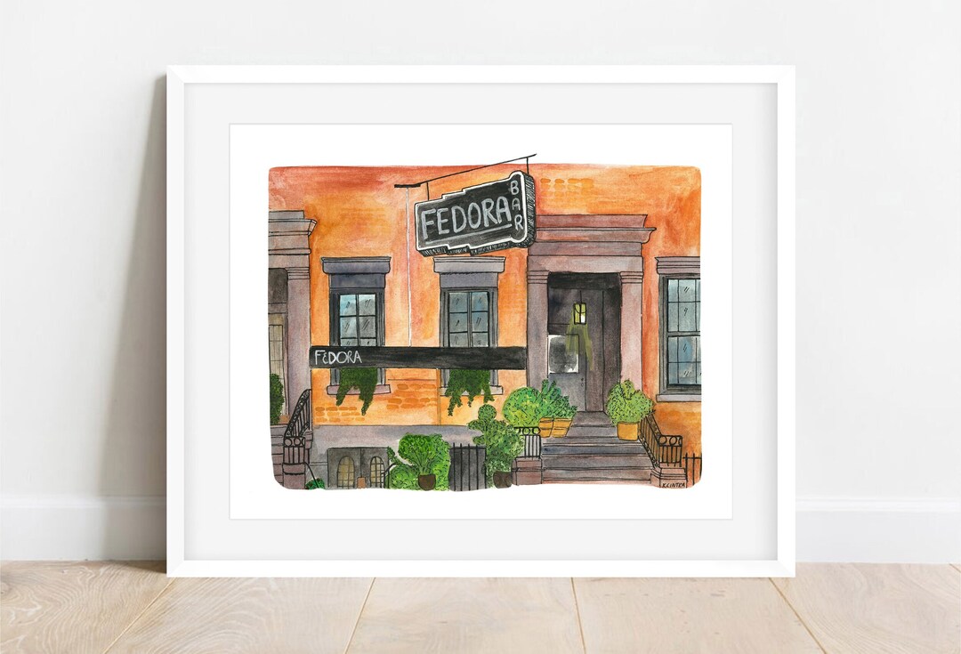 Fedora Restaurant, New York City Art Print, NYC Wall Decor, West ...