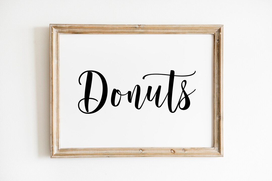 Donuts Sign, Donut Bar Sign, Wedding Donut Sign, Wedding Table Sign ...