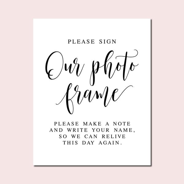 Sign Our Photo Frame - Etsy