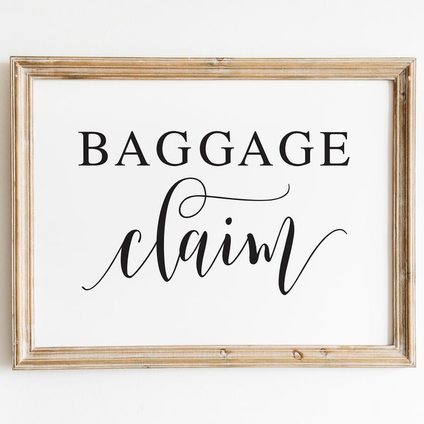 Baggage Claim Sign - Etsy