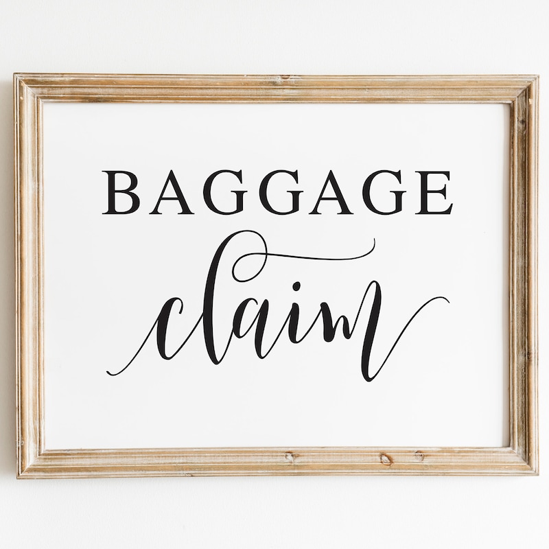 Baggage Claim Sign - Etsy