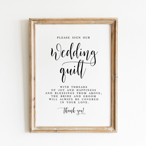 Please Sign Our Guest Quilt-wedding Quilt Guestbook - Etsy