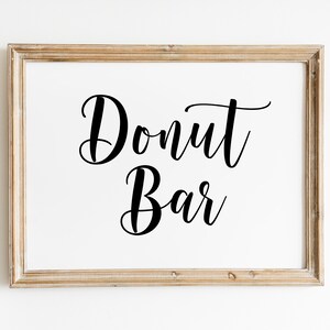 Donut Bar Sign, Wedding Donut Sign, Wedding Table Sign, Wedding Decor ...
