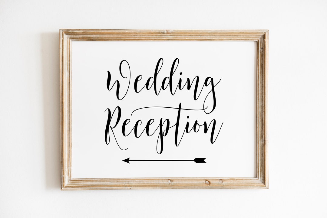Wedding Reception, Wedding Signs, Reception Sign, Wedding Direction ...