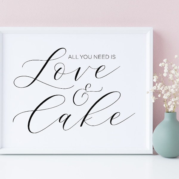 Wedding Cake Sign - Etsy