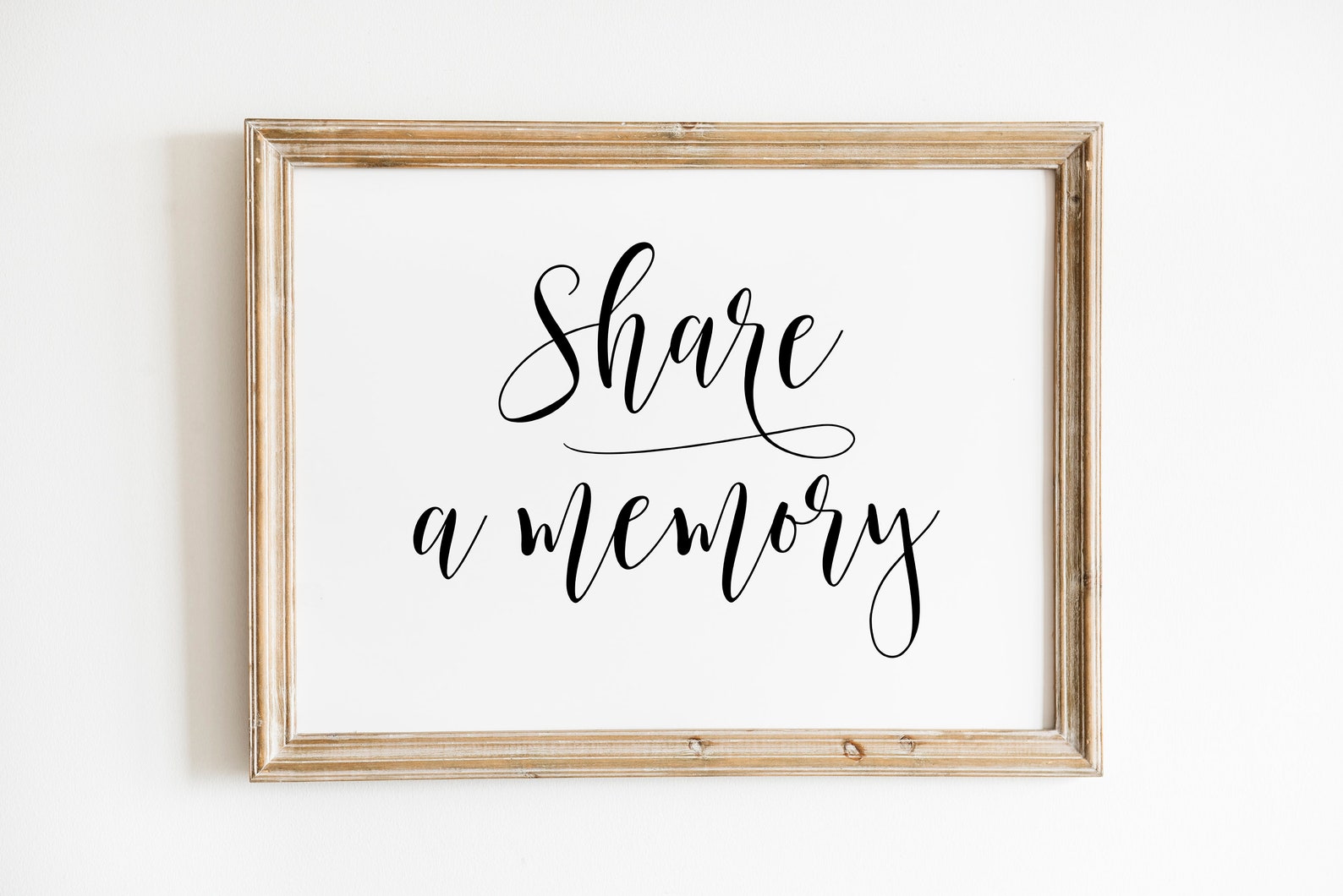 Share A Memory Wedding Sign: Memorial Table Decor (digital Download) - Etsy
