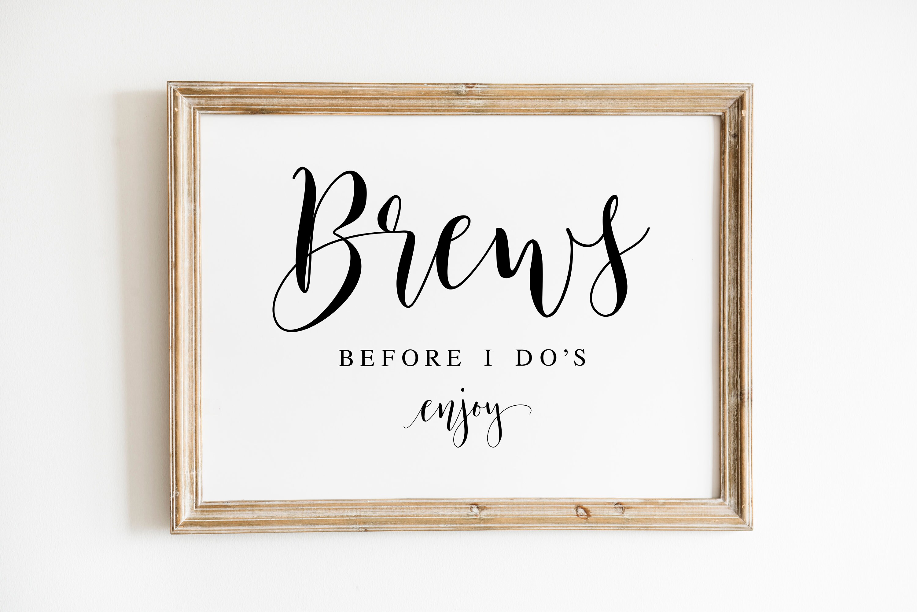 Brews Before I Do's Wedding Sayings Wedding Brews Sign | Etsy
