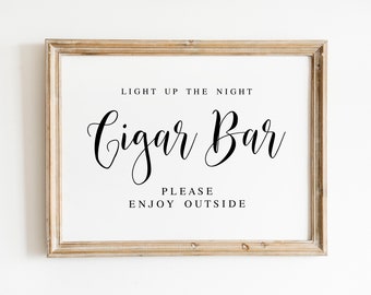 Wedding Cigar Bar | Etsy