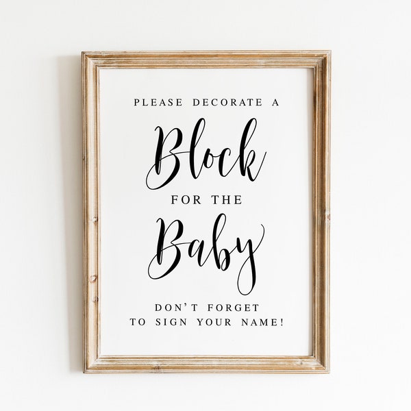 Baby Shower Blocks - Etsy