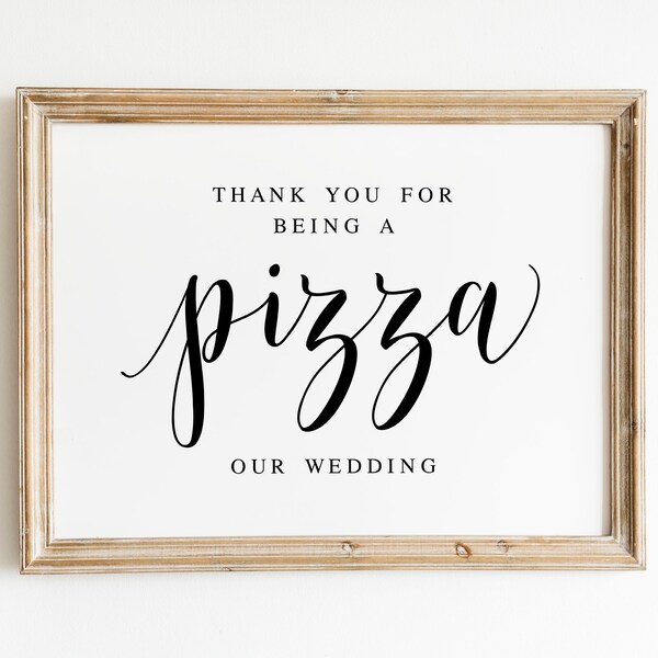 Pizza Wedding Sign - Etsy
