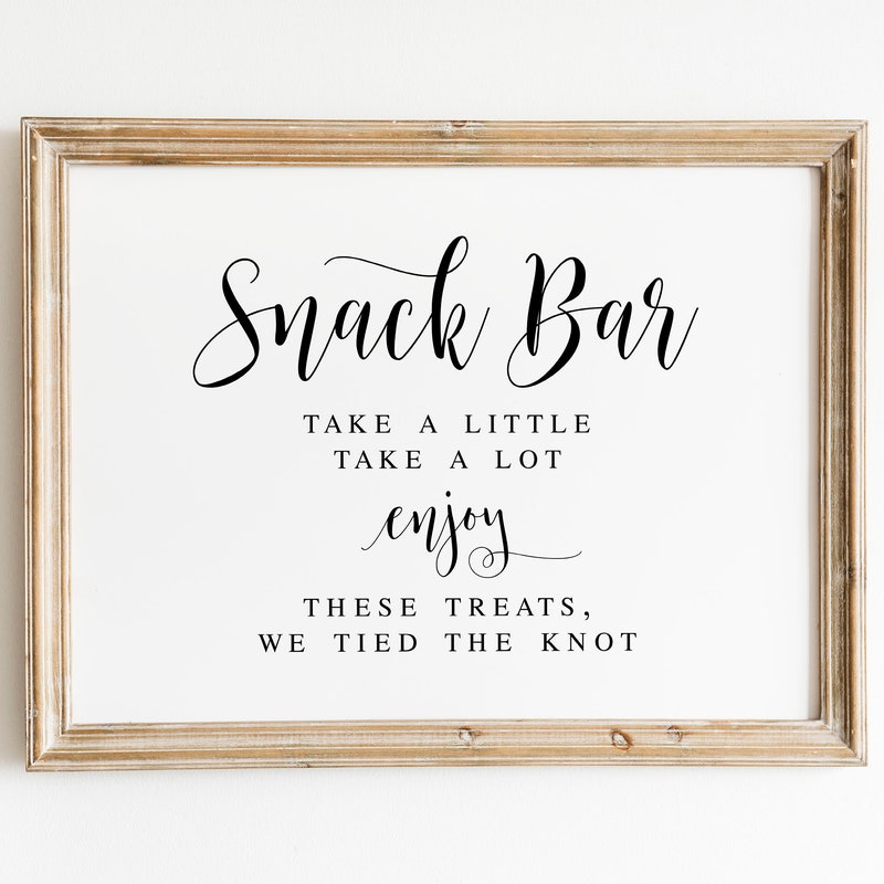Snack Bar Sign - Etsy