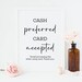 Cash Preffered Card Accepted, Card Payments Accepted, Office Business ...