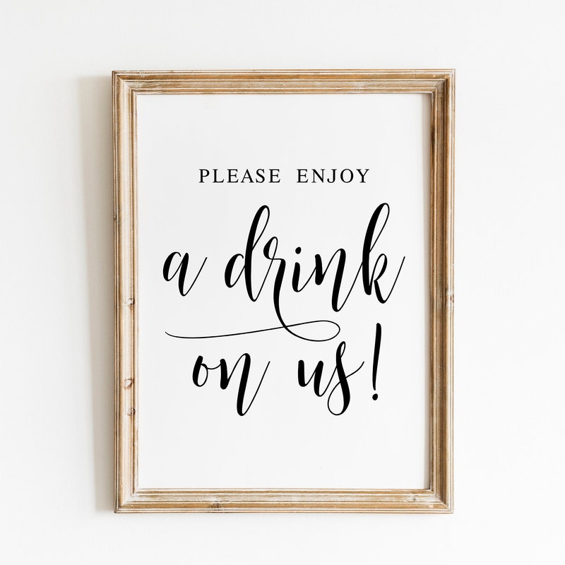 Wedding Drink Sign - Etsy