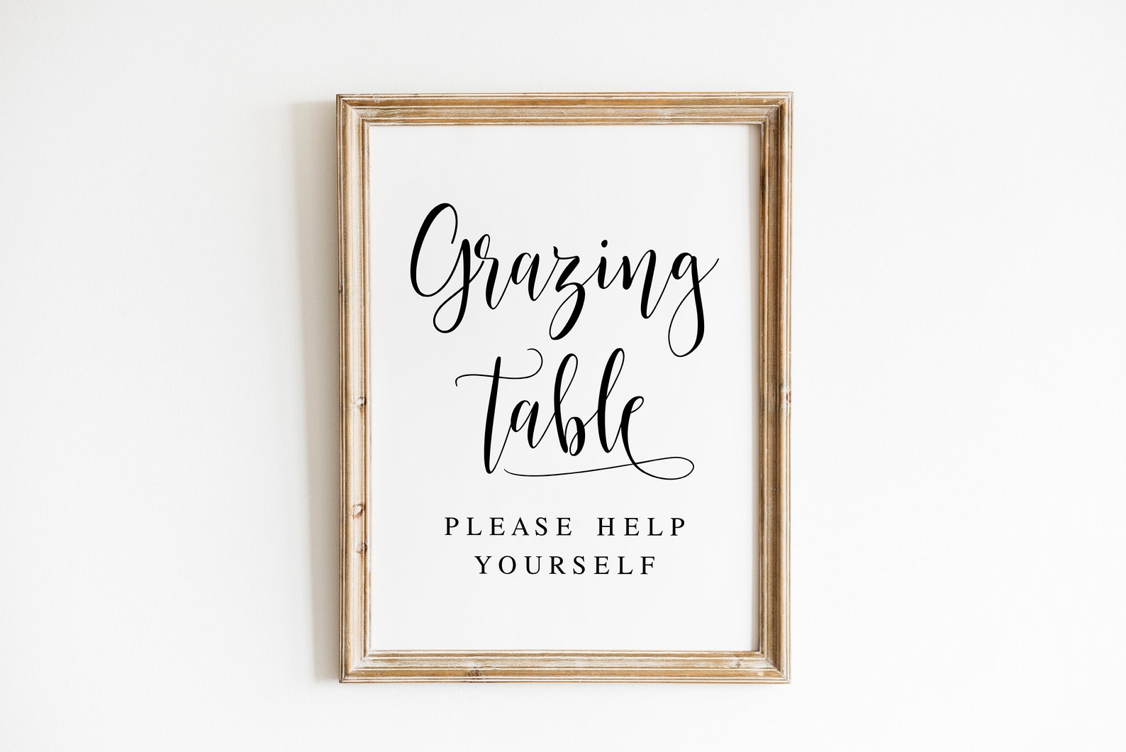 Grazing Table Sign Please Help Yourself Wedding Food Signs | Etsy