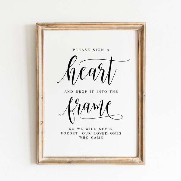 Heart Guestbook - Etsy