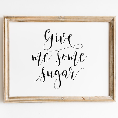 Give Me Some Sugar Wedding Signs Wedding Printables Wedding - Etsy