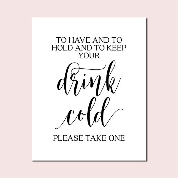 Cold Drinks Sign - Etsy