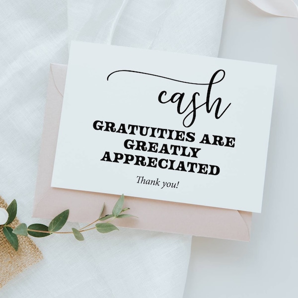 Tips Appreciated Sign - Etsy