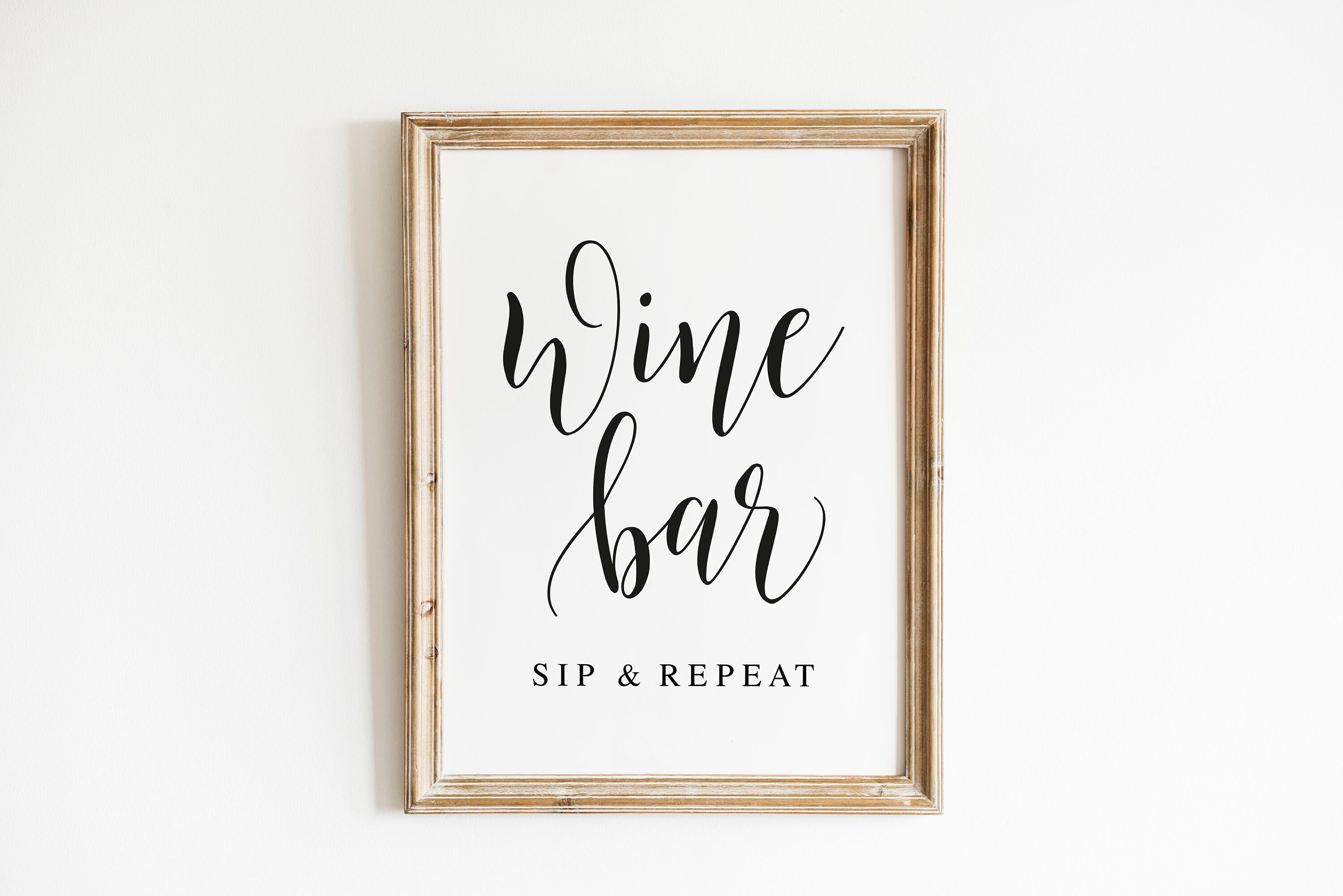 Wine Bar Sip And Repeat Wedding Signs Wedding Wine Bar | Etsy