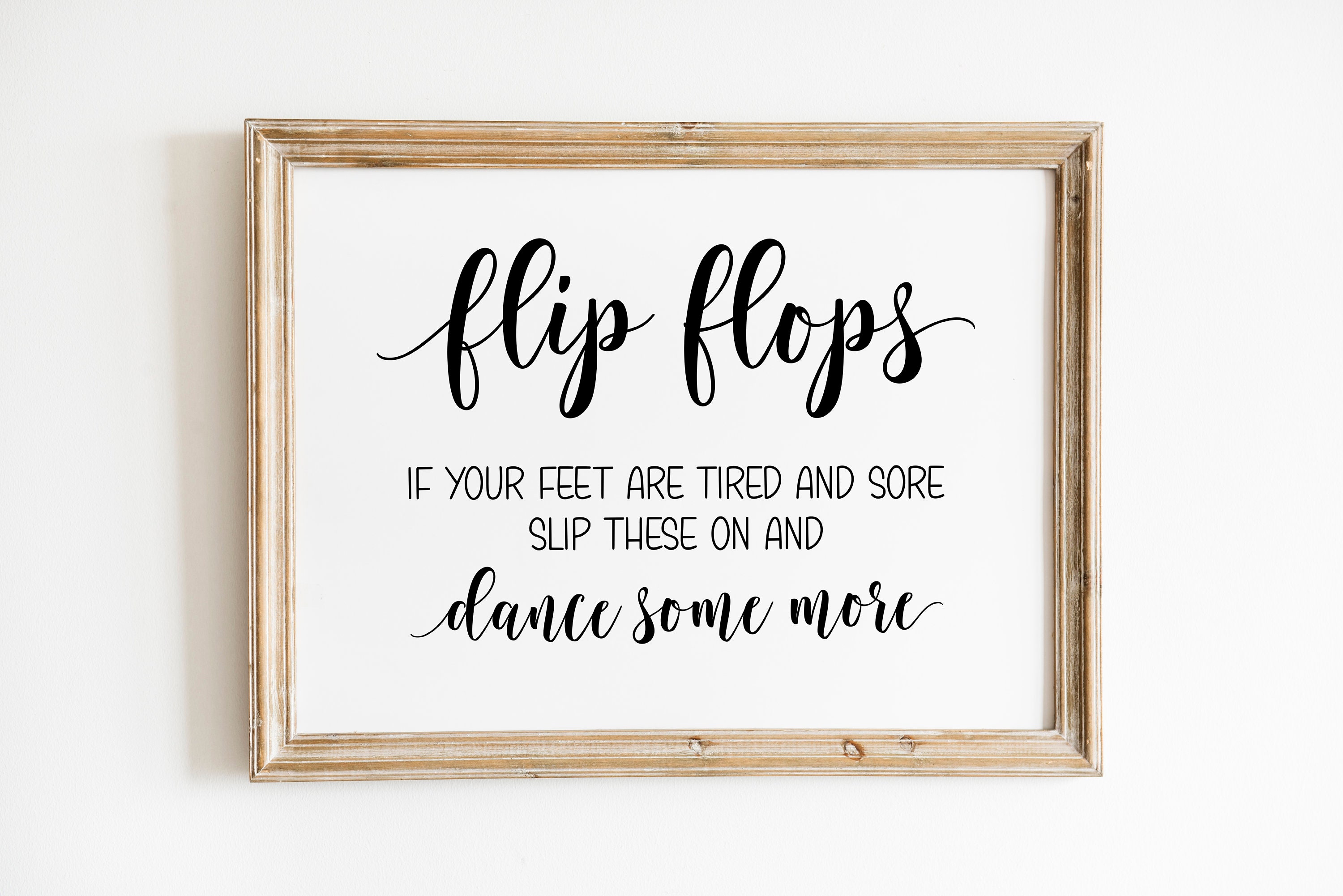 Flip Flops Sign Wedding Dancing Shoes Sign If Your Feet Are - Etsy