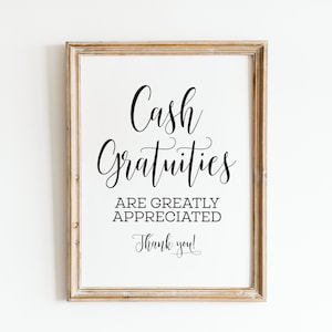 Cash Gratuities Are Greatly Appreciated, Business Signs, Shop Payment ...
