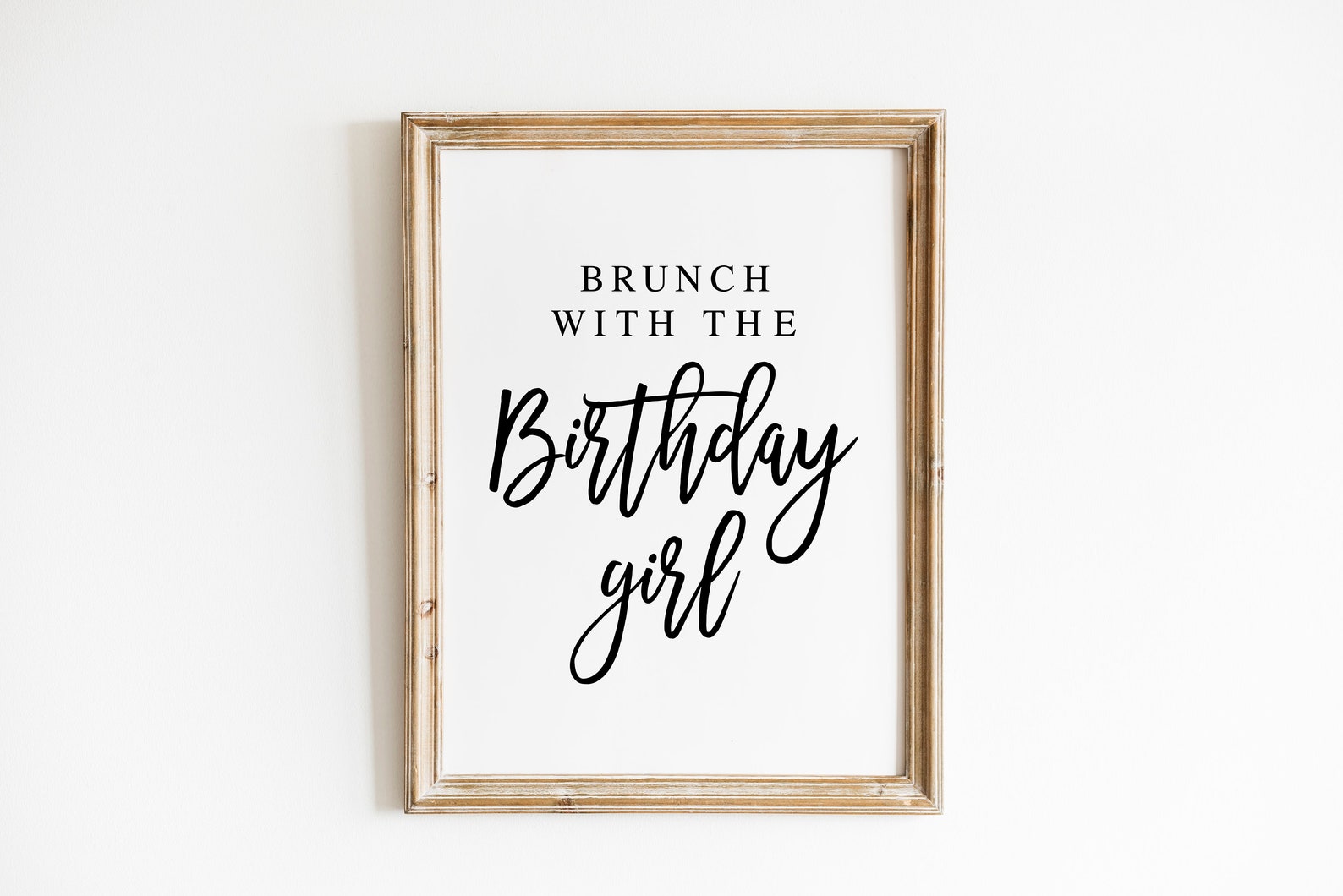 Brunch With the Birthday Girl Birthday Party Sign Brunch - Etsy