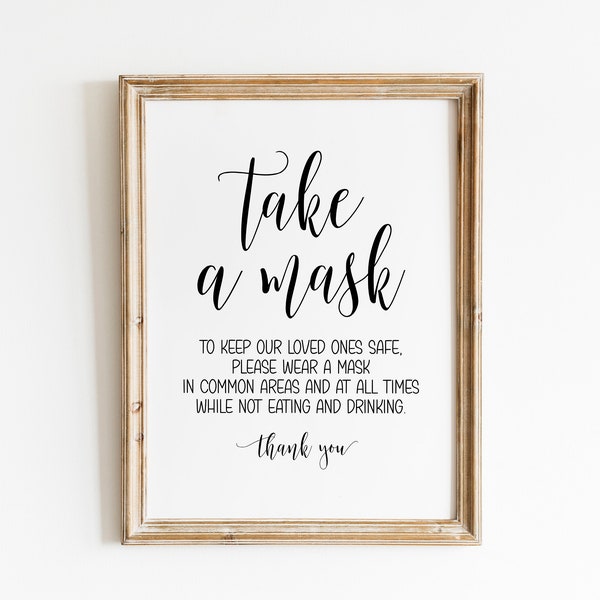 Please Wear a Mask - Etsy