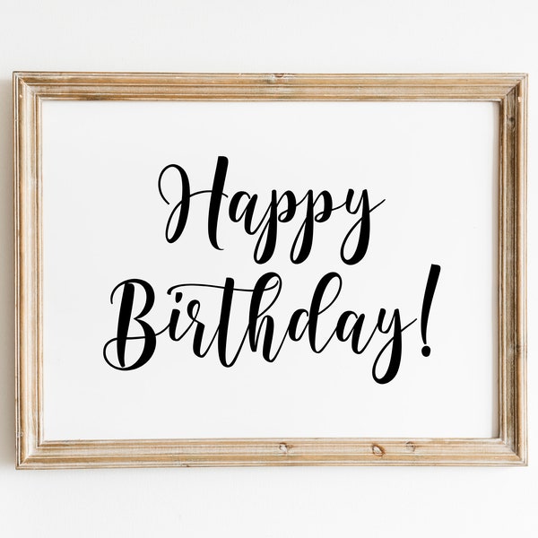 Happy Birthday Sign - Etsy