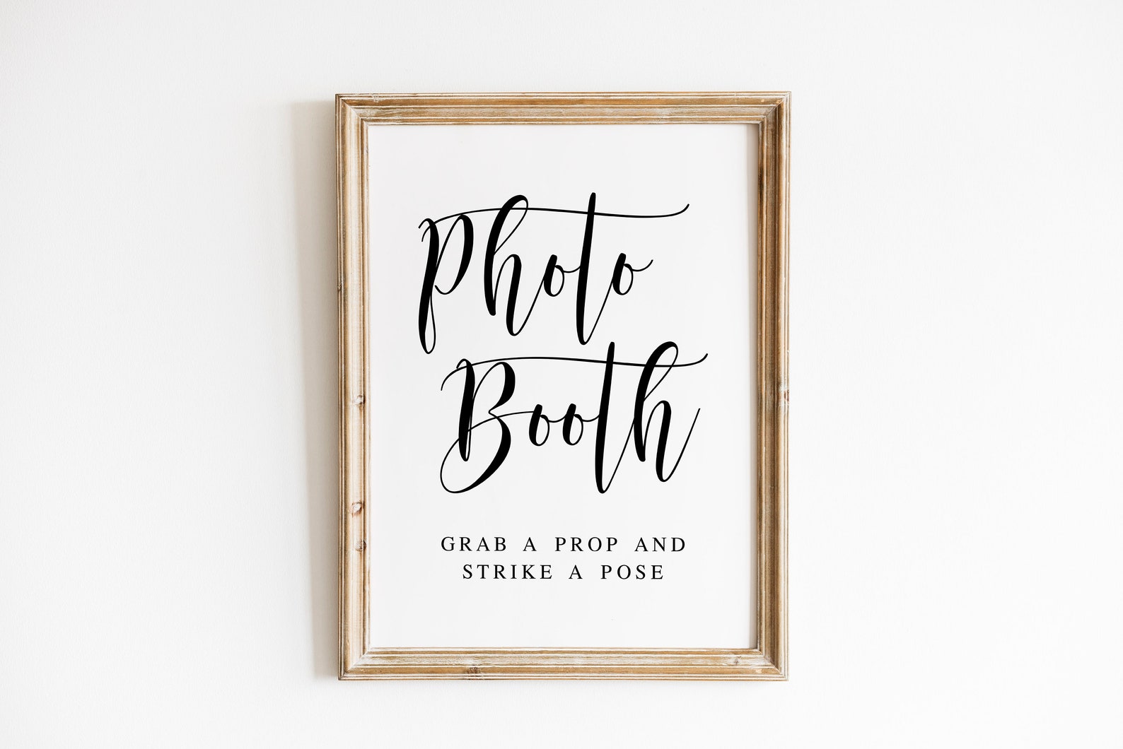 Photo Booth Sign Grab A Prop and Strike A Pose Wedding | Etsy