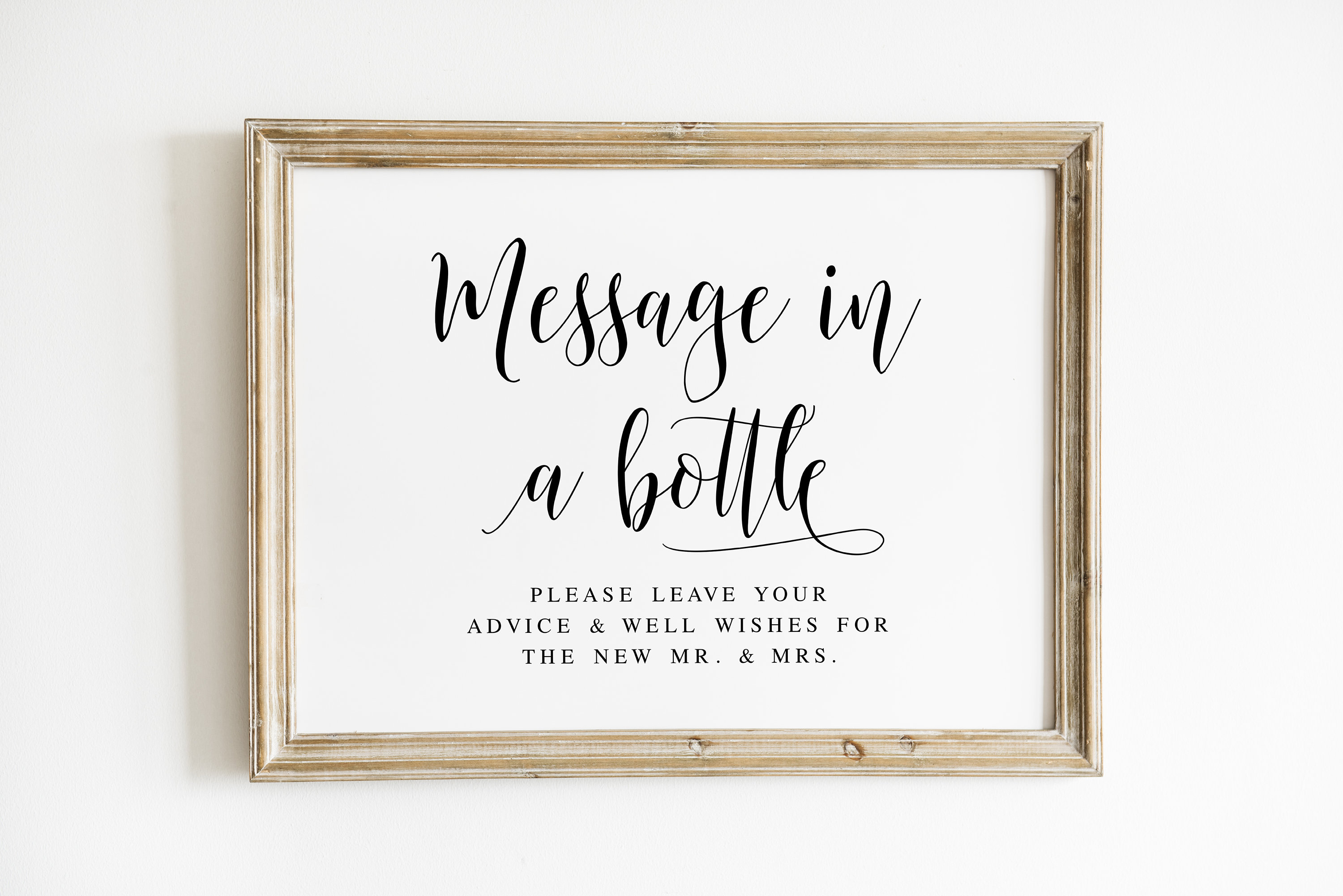 Message in A Bottle Wedding Signs Bottle Guestbook Sign - Etsy UK