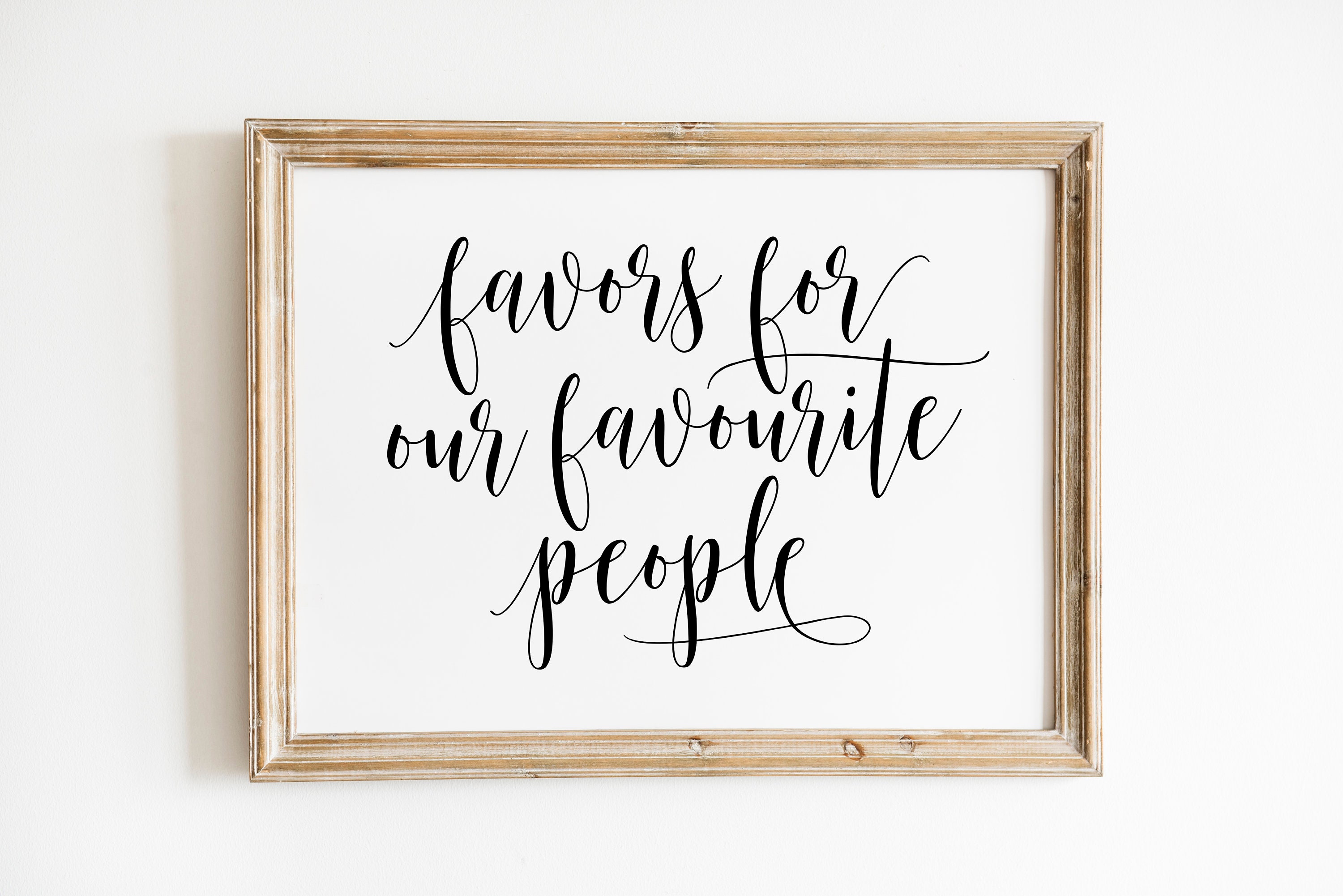 Favors For Our Favorite People Wedding Favors Sign Favor | Etsy