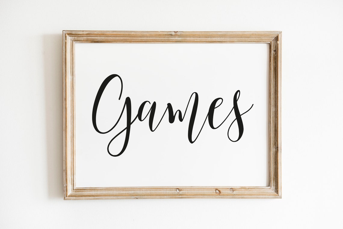 Games Sign Wedding Signs Wedding Games Sign Printable Games - Etsy