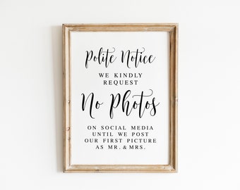 Polite Notice Sign - Etsy