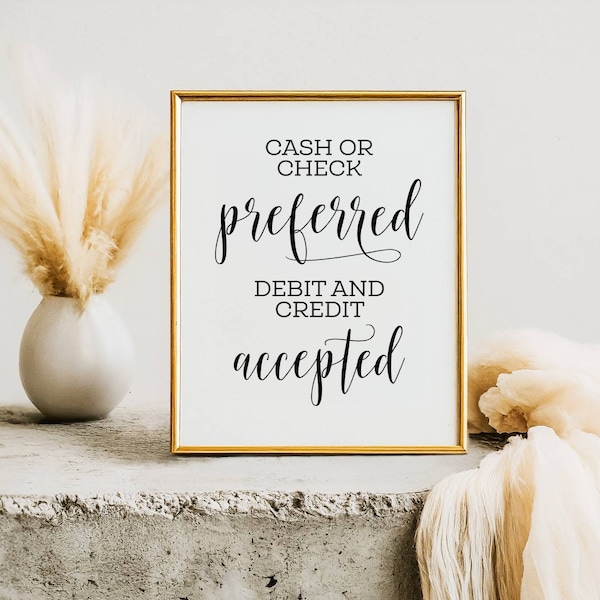Payments Accepted Sign - Etsy