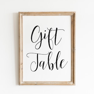 Gift Table Sign, Wedding Signs, Wedding Signage, Wedding Giftssign ...