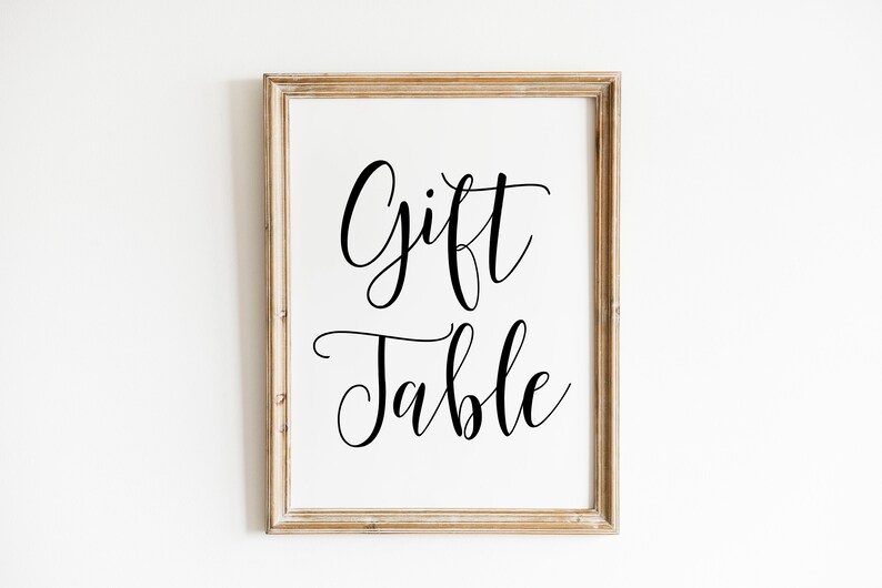 Gift Table Sign Wedding Signs Wedding Signage Wedding - Etsy